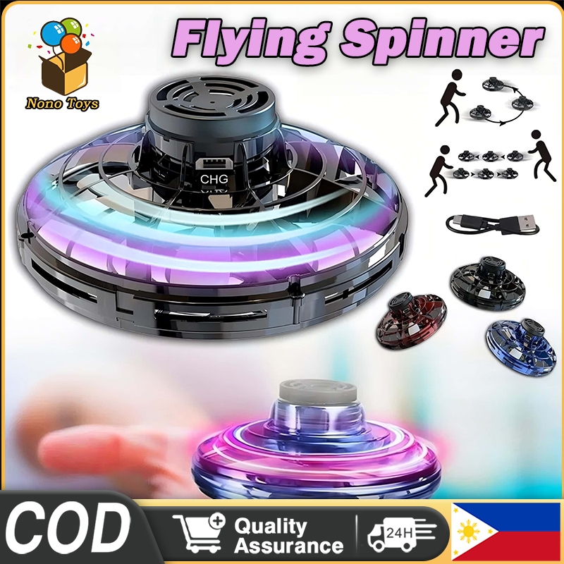 Flynova Pro Flying Spinner Boomerang Fidget Toys LED Rechargeable Magic ...