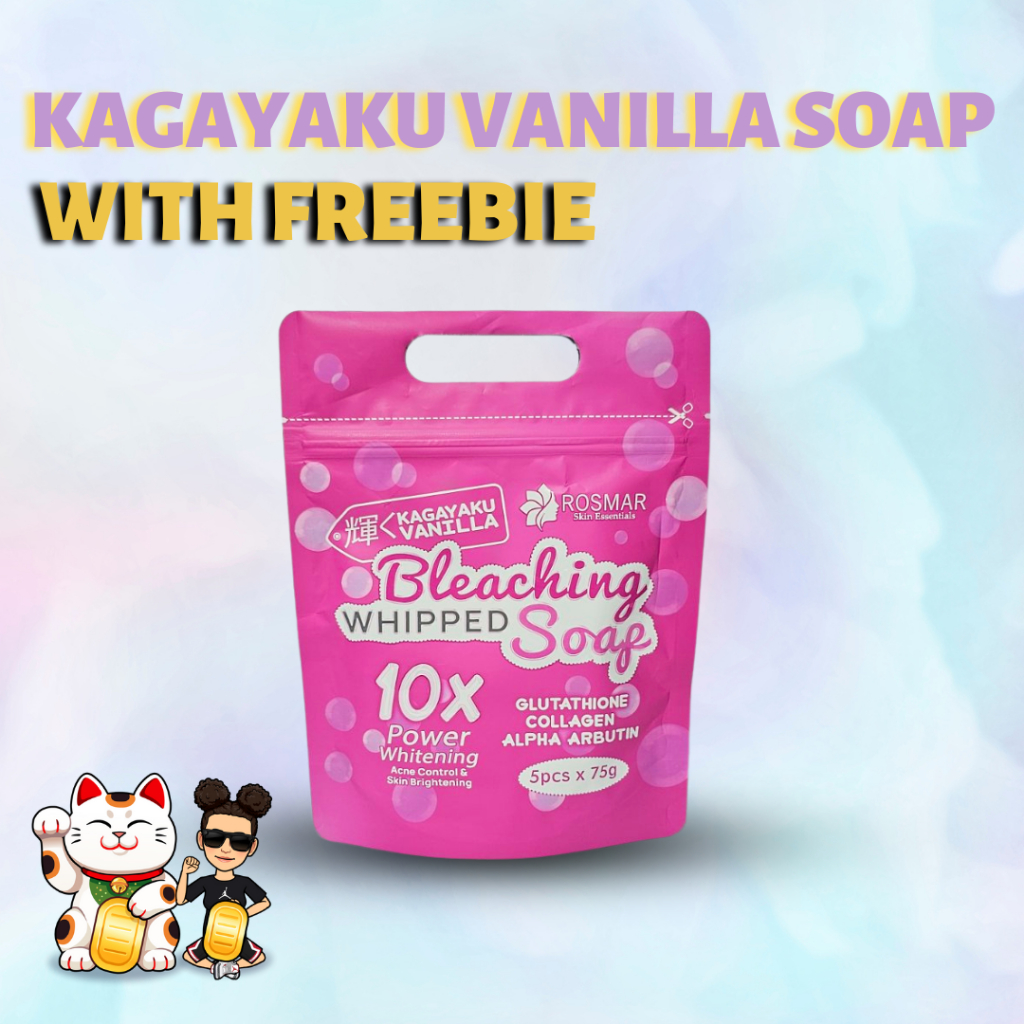ROSMAR KAGAYAKU VANILLA BLEACHING WHIPPED SOAP 10x POWER WHITENING 5PCS ...