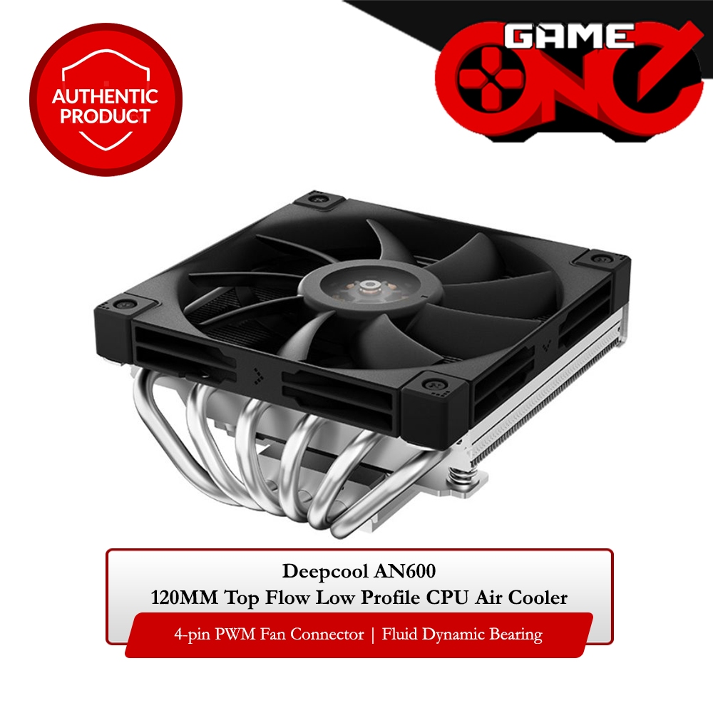 Deepcool AN600 120MM Top Flow Low Profile CPU Air Cooler Black (R-AN600 ...