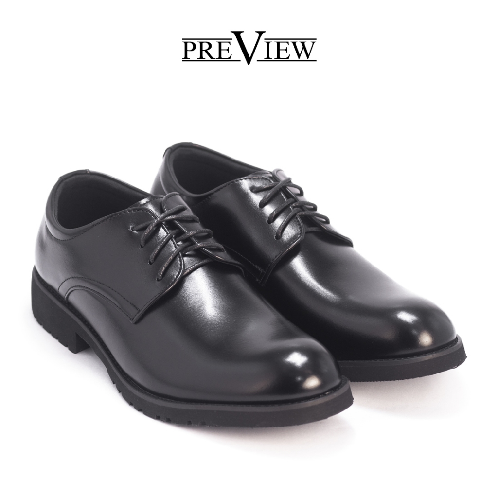 Preview Eddie Formal Oxford Laces Black Shoes for Men | Shopee Philippines