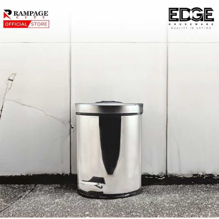 Edge Waste Bin Stainless Steel Paddle Bin 3Liters - 12Liters, Pedal ...