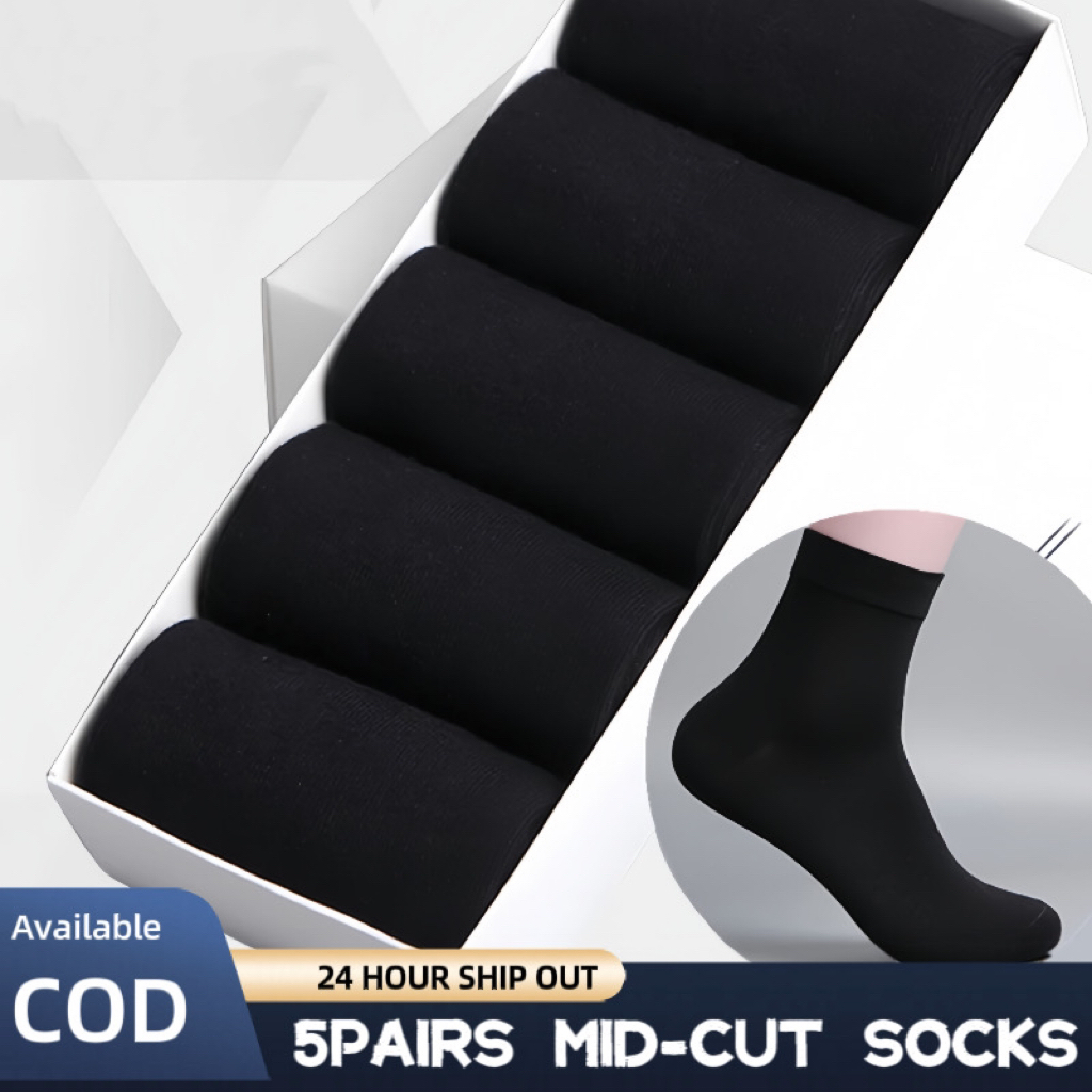 CSX 10pairs Socks for Men sport medyas Mid-Cut white sock Unisex Cotton ...