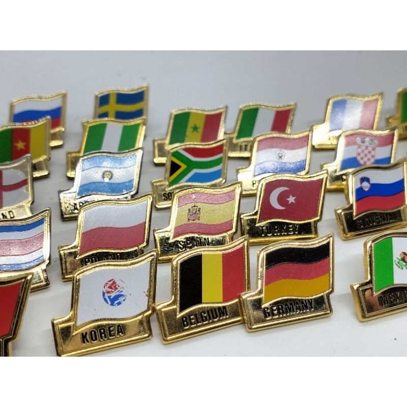 National Flags Metal Pin Brooch (1pc) | Shopee Philippines