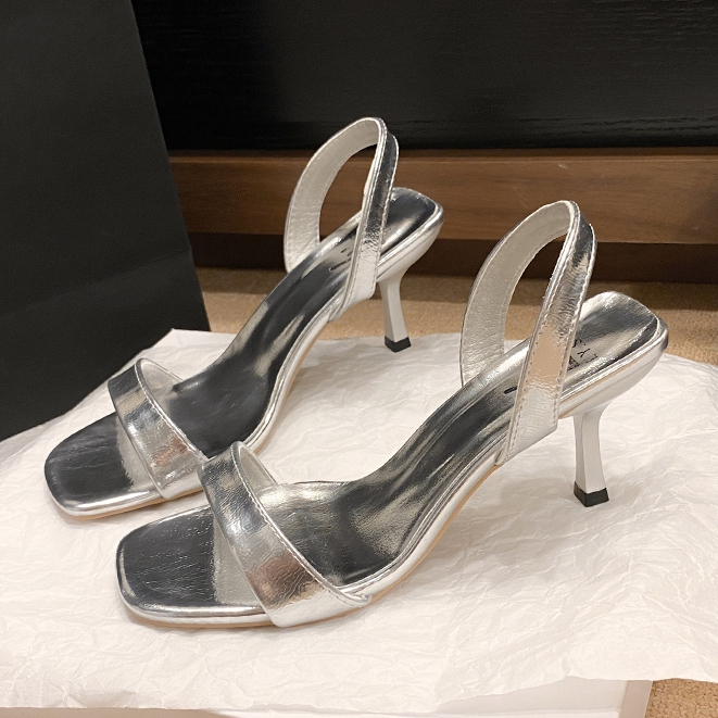 LYS Sandals for women korean fashion stiletto high-heeled shoes 7cm ...