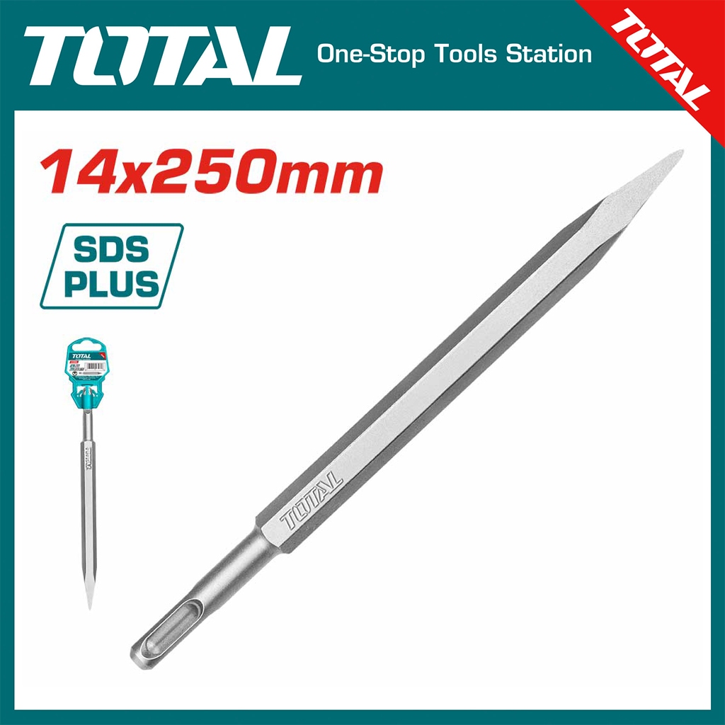 TOTAL Tools TAC15121411 Flat Chisel 14x250x20mm/(TAC1511141)Pointed ...
