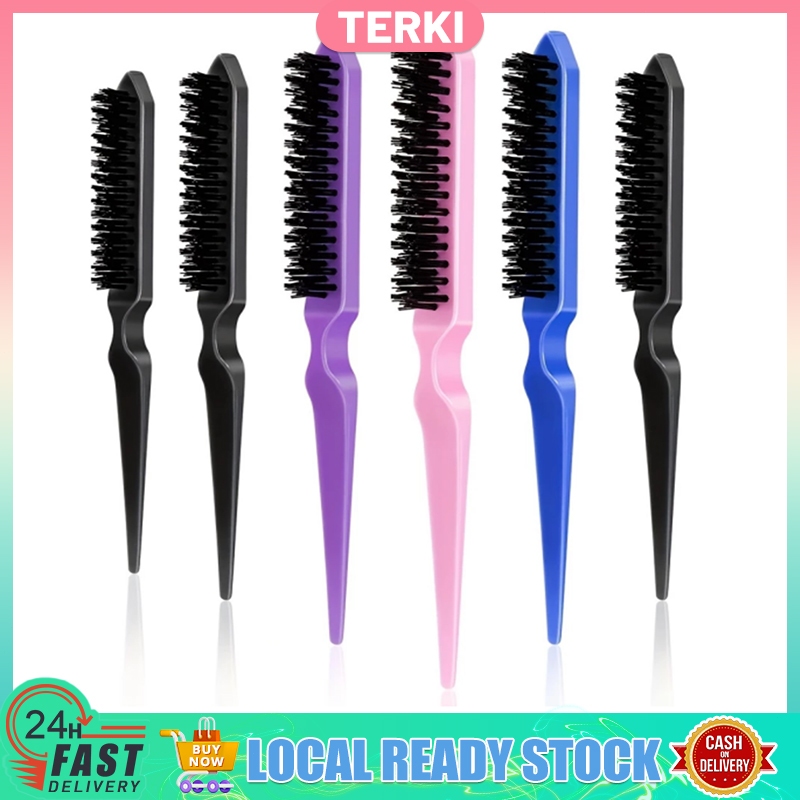 Three Row Comb Curly Hair Fluffy Comb Hairdressing Hair Styling Tail ...