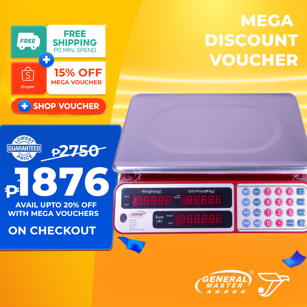 General Master Digital 30KG Scale | Official Product GMD-30 | Trusted ...
