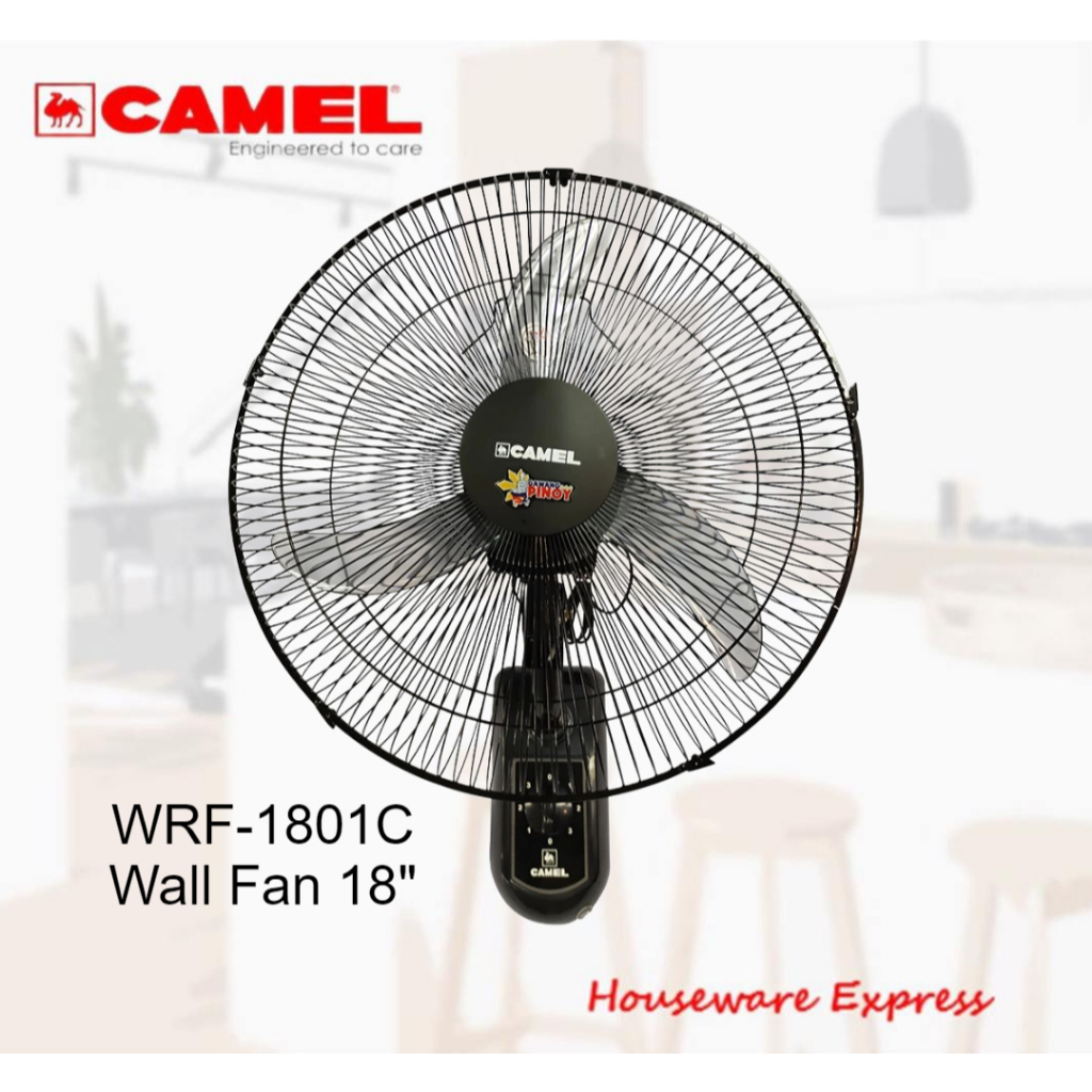 Camel WRF1801C Amihan Wall Fan 18" AS Banana Blade WRF-1801C (Houseware ...