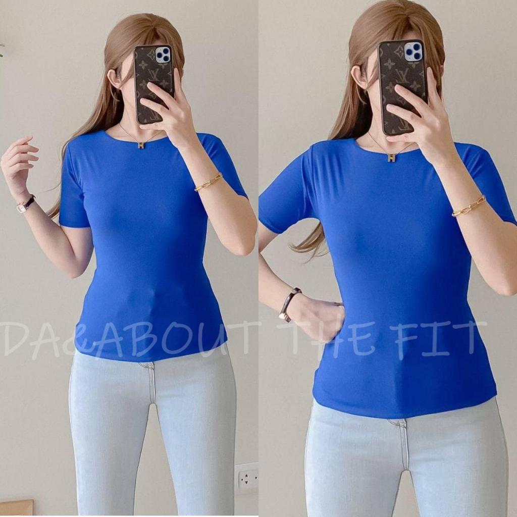 Aryan Round Neck Seamless Top Double Lining Cotton Full Length Body ...