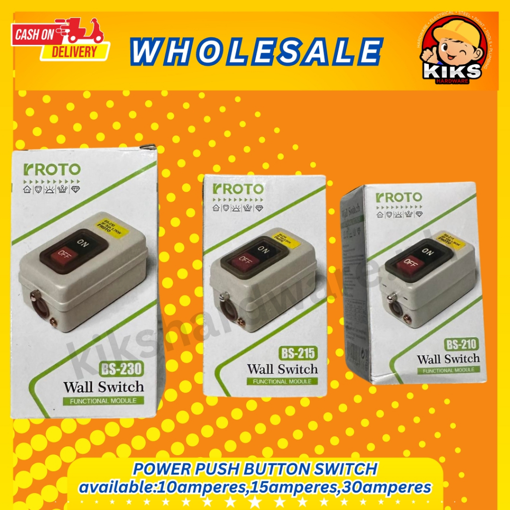 Electrical Push button switch 30amperes, 15amperes, 10amperes Oppo ...