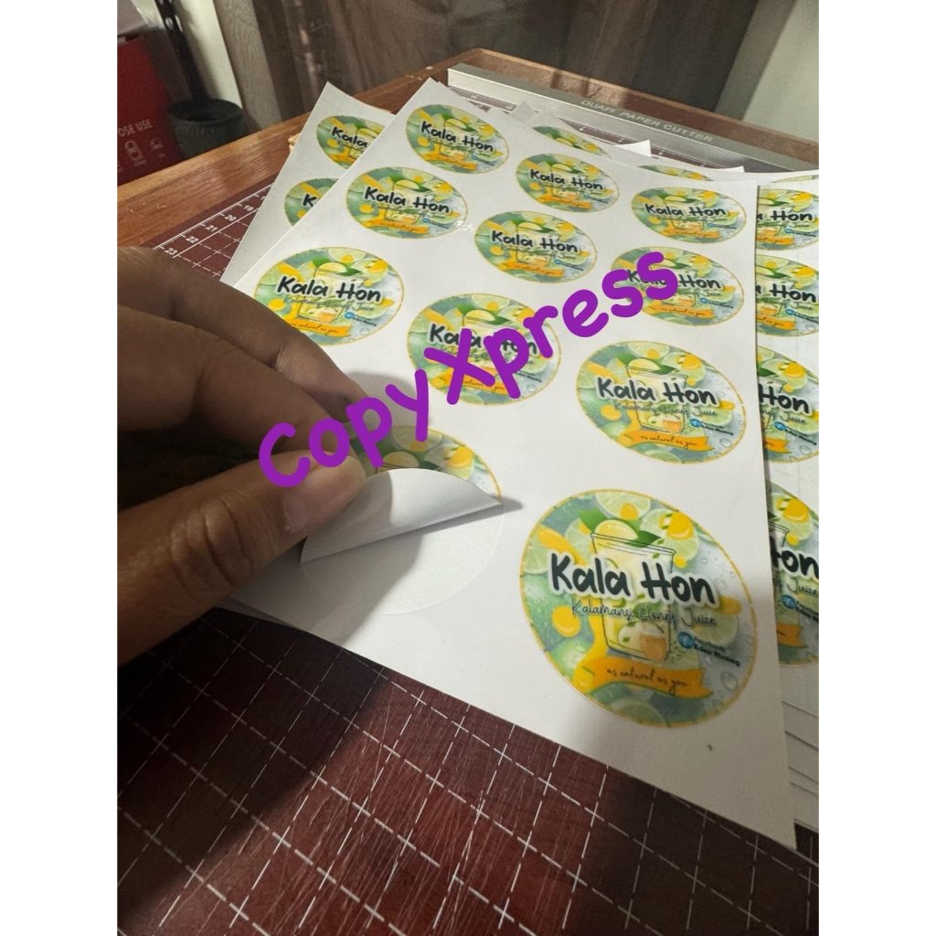 PISO_Sticker Labels_Colored_Waterproof_Customized | Shopee Philippines