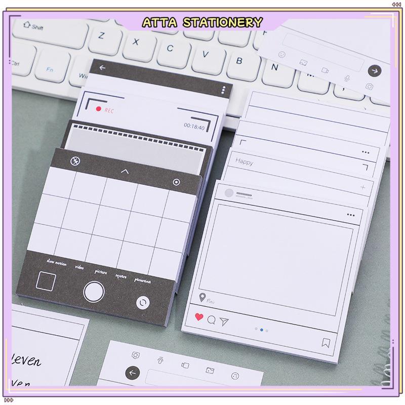 7.6*7.6CM Creative Sticky Notes Mobile Phone 50Sheets Memo Pads ...