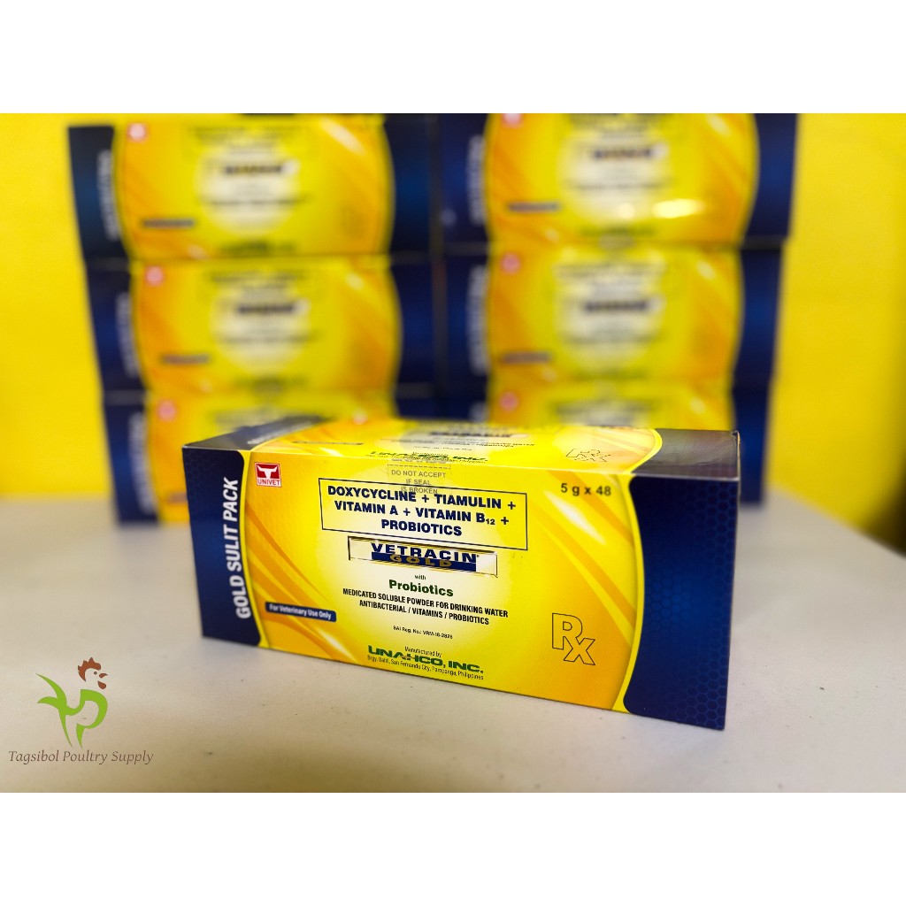 1Box Vetracin Gold with Probiotics Medicated Soluble Powder ...