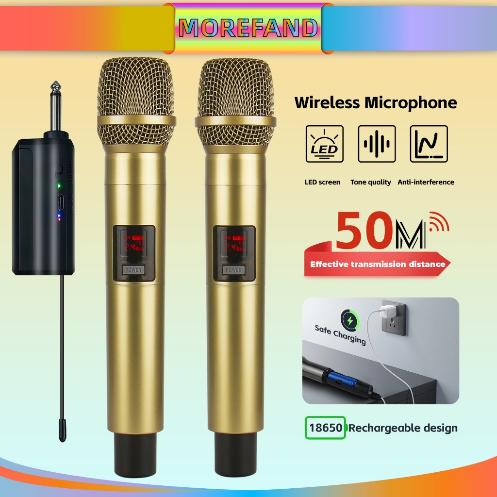 Rechargeable Lithium Battery Wireless Microphone Charging Microphone ...