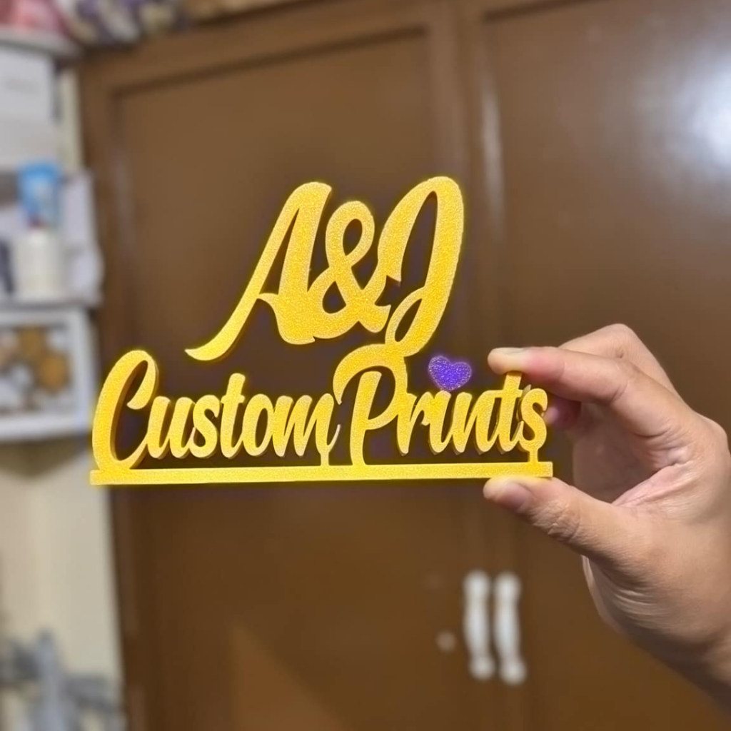 Personalized 3D Desk Name Stand - Single Color Only | Shopee Philippines