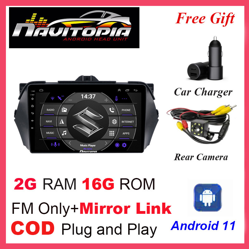 NAVITOPIA Android Car Head Unit Auto Monitor Stereo for Suzuki Alivio ...
