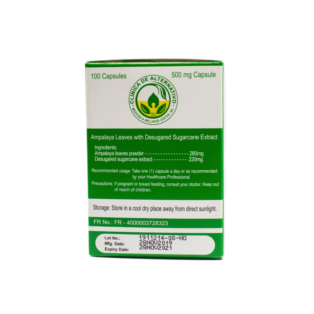 Clinica DTX 500 Ampalaya Leaves with Desugared Sugar Cane Extract Food ...