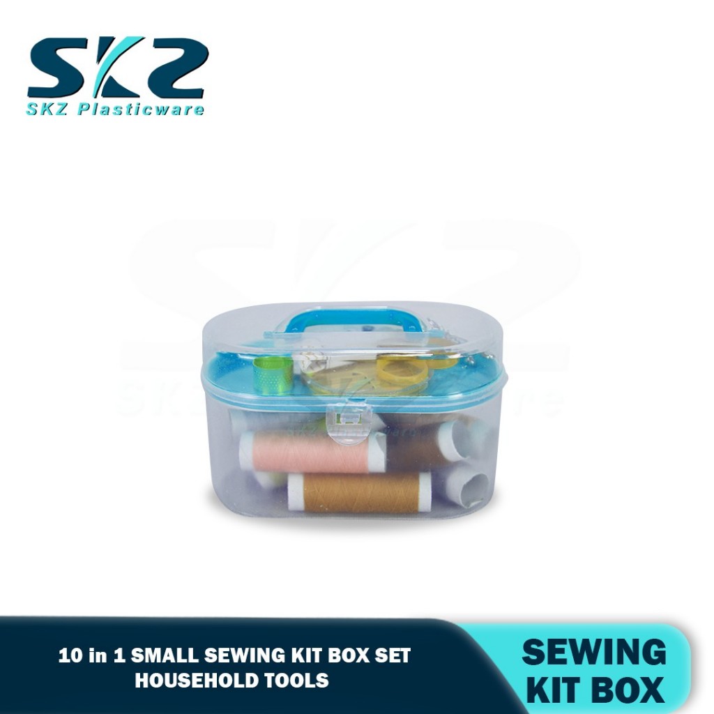 skz Sewing Kit Box Set 10 in 1 Small Household Sewing Tools Portable ...