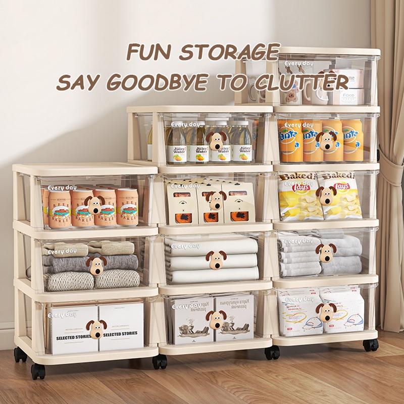 Cartoon drawer style storage cabinet, wardrobe organizer box, children ...