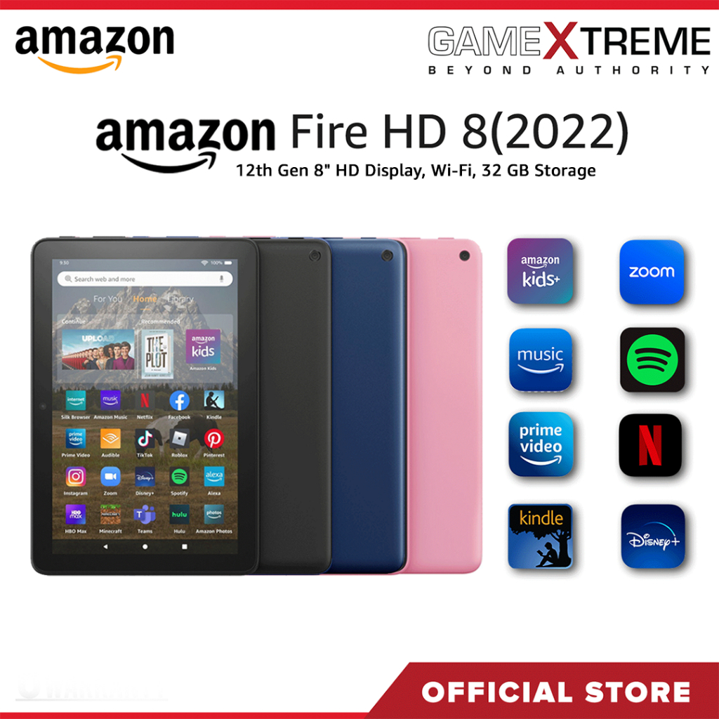 Amazon Fire HD 8 Tablet (12th Gen) - 8" HD Display, Wi-Fi, 32 GB ...