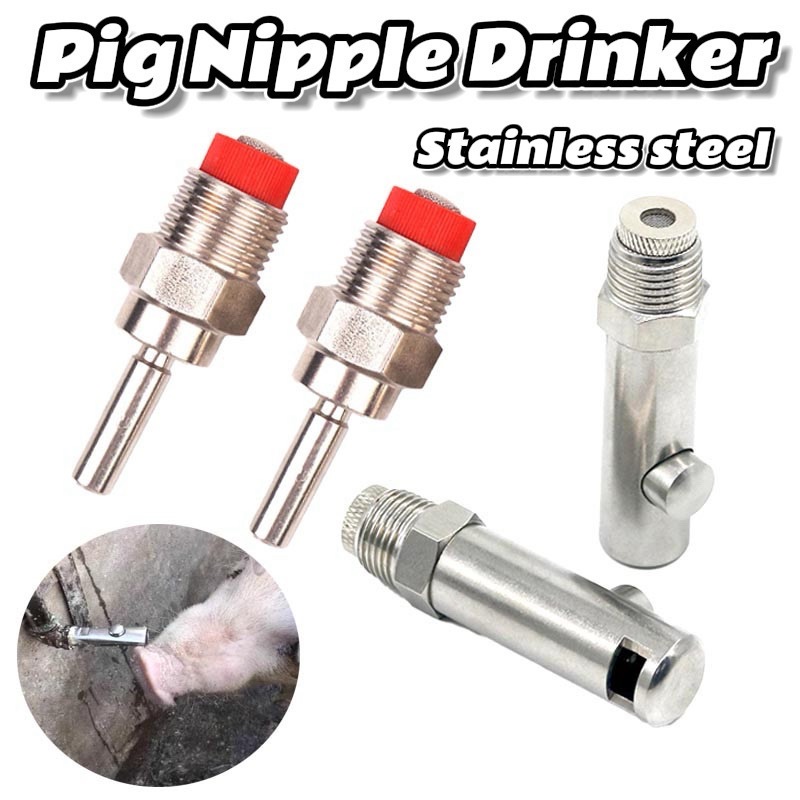 Pig nipple water drinker Stainless steel Automatic piglet drinker for ...