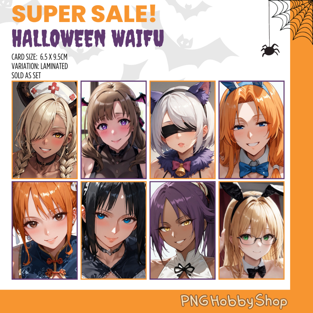 SUPER SALE! Halloween Waifu Collectible Photocards Set - PNG Hobby Shop ...