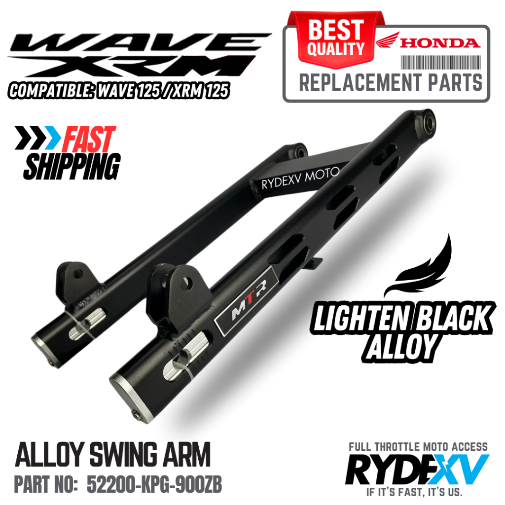 LIGHTEN SWING ARM Honda XRM 125 / Wave 125 (5220-KPG-900ZB) | Shopee ...