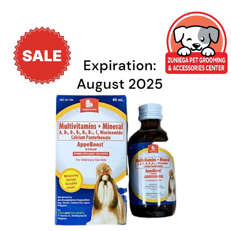 AppeBoost Multivitamins Supplement for Dogs 120ml | Shopee Philippines