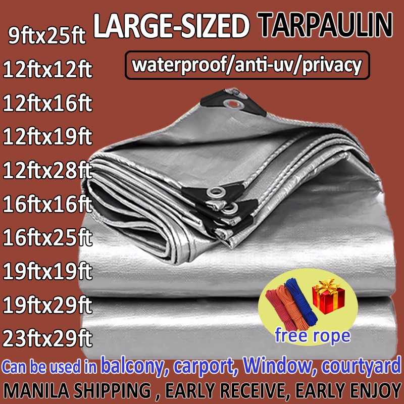 Silver Sack Tarpaulin Trapal Waterproof Makapal Canopy Double-sided ...