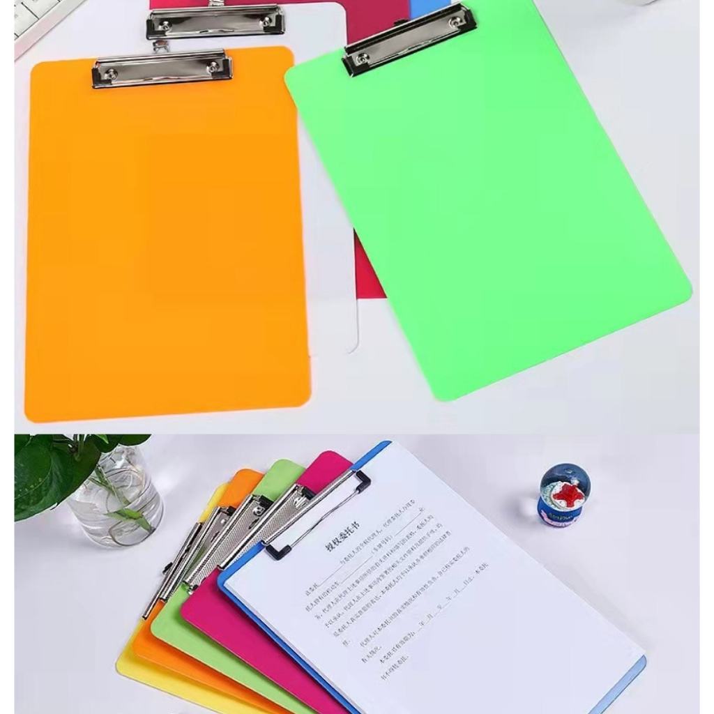Flexible Solid Transparent Color Long Plastic Clipboard /Folder FC ...