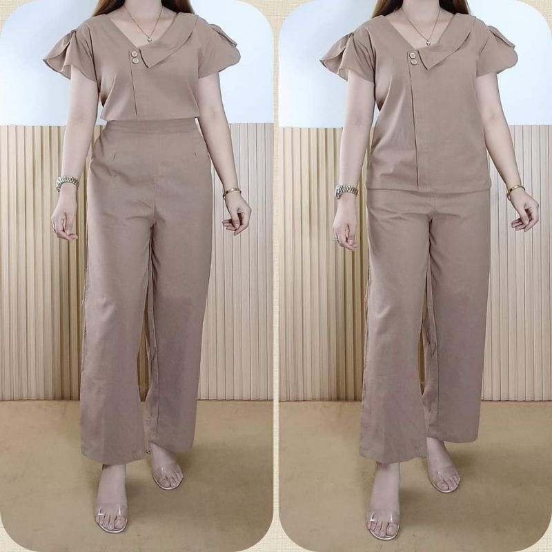 TRENDING VEEDAH COORDS TOP AND PANTS FOR LADIES BY WANIE | Shopee ...
