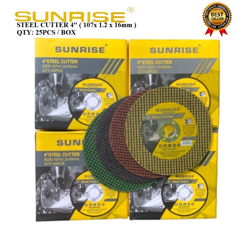 SUNRISE Economic Cutting Disc 4" - 25pcs | Shopee Philippines