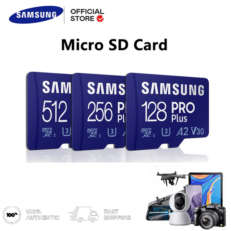 Samsung PRO PLUS Micro SD Cards 128GB 256GB 512GB 1TB SDXC Card | UHS-I ...