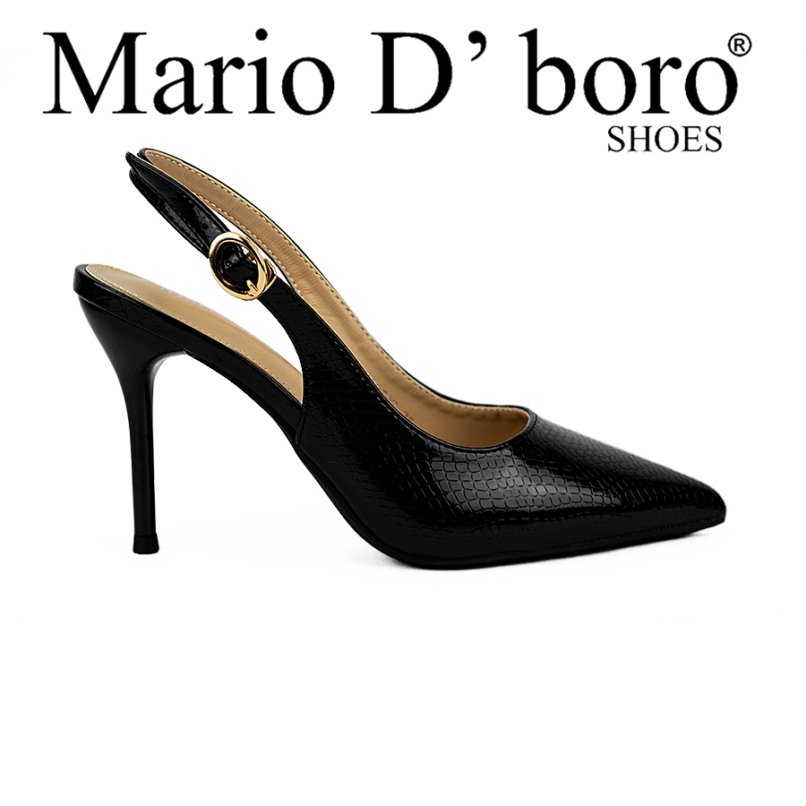 Mario D' Boro Women's Heeled Sandals Lv 22507 Black/Gold C13 | Shopee ...