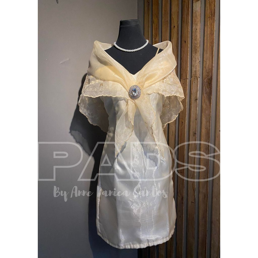 PADS Modern Filipiniana Embroidered Alampay (WITH FREE BROOCH PIN ...