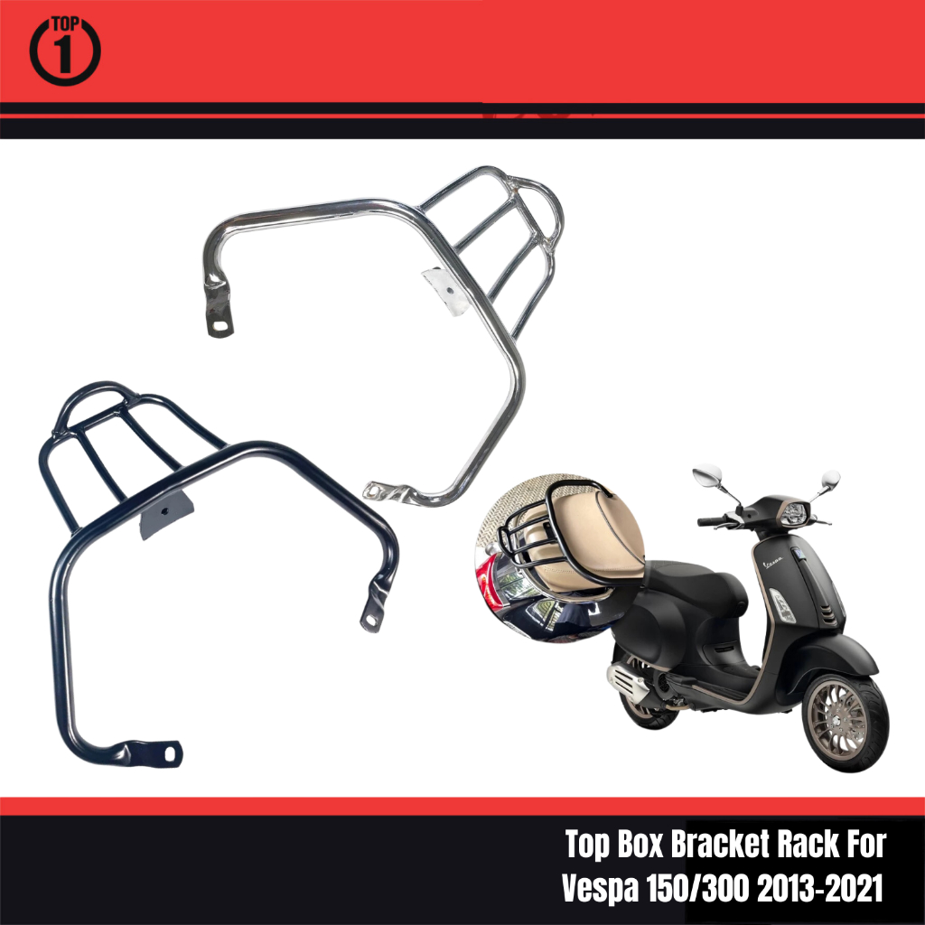 (TOP1 ) Top Box Bracket Rera Rack For Vespa 150/300 2013-2021 | Shopee ...