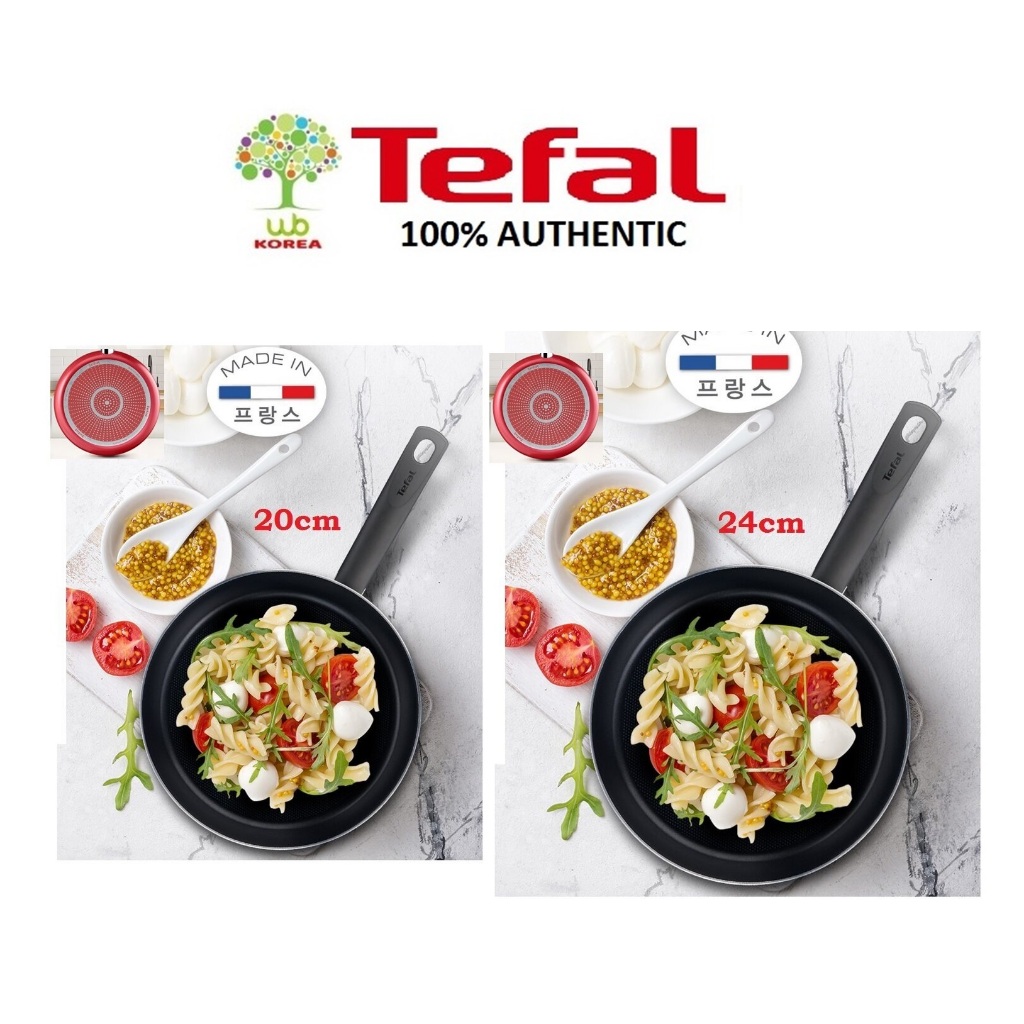 TEFAL Current Fry Pan 20cm + 24cm Red | Shopee Philippines