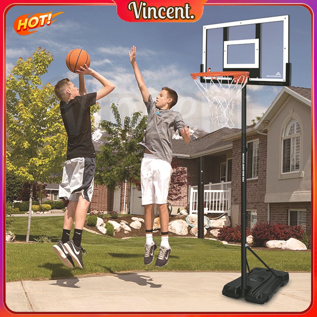 【COD】205cm Adjustable Basketball Ring for Kids Basketball Hoop System ...