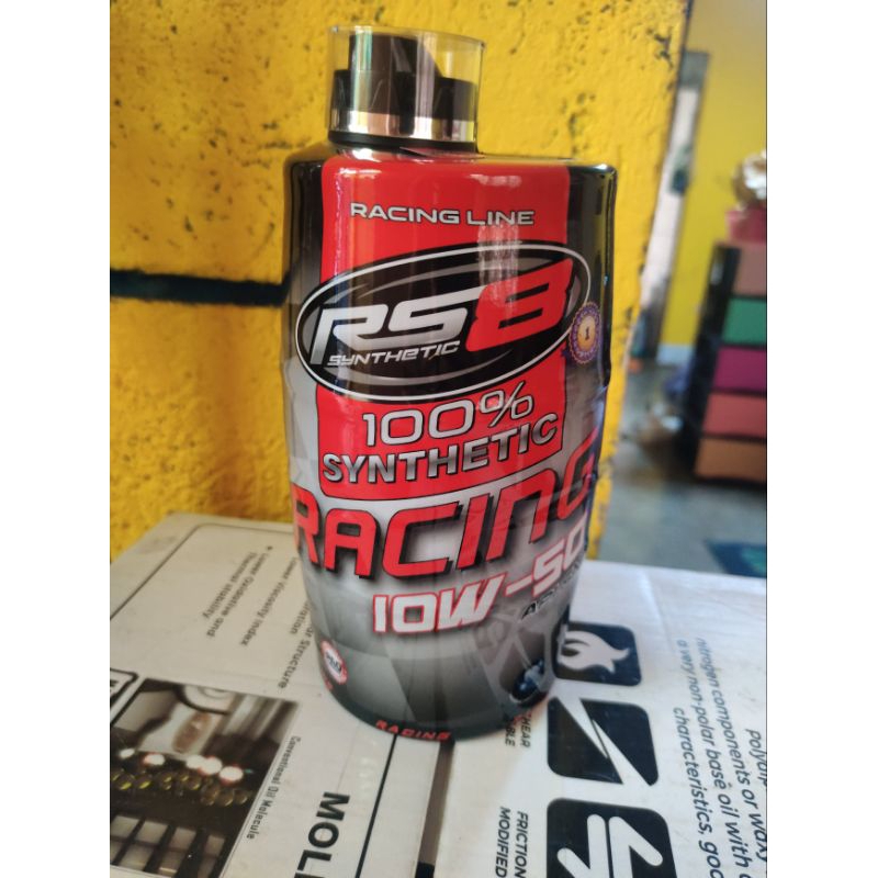 RS8 Racing 100% Synthetic Engine oil 1000 ml for big bikes and racing ...