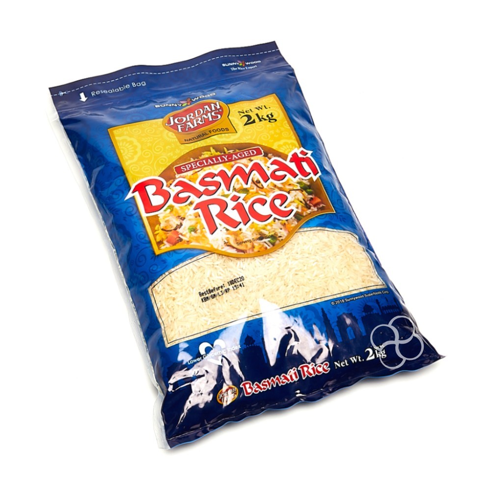 BlueChipsStocks Jordan Farms Specially Aged Basmati Rice 2kg (BIGAS ...