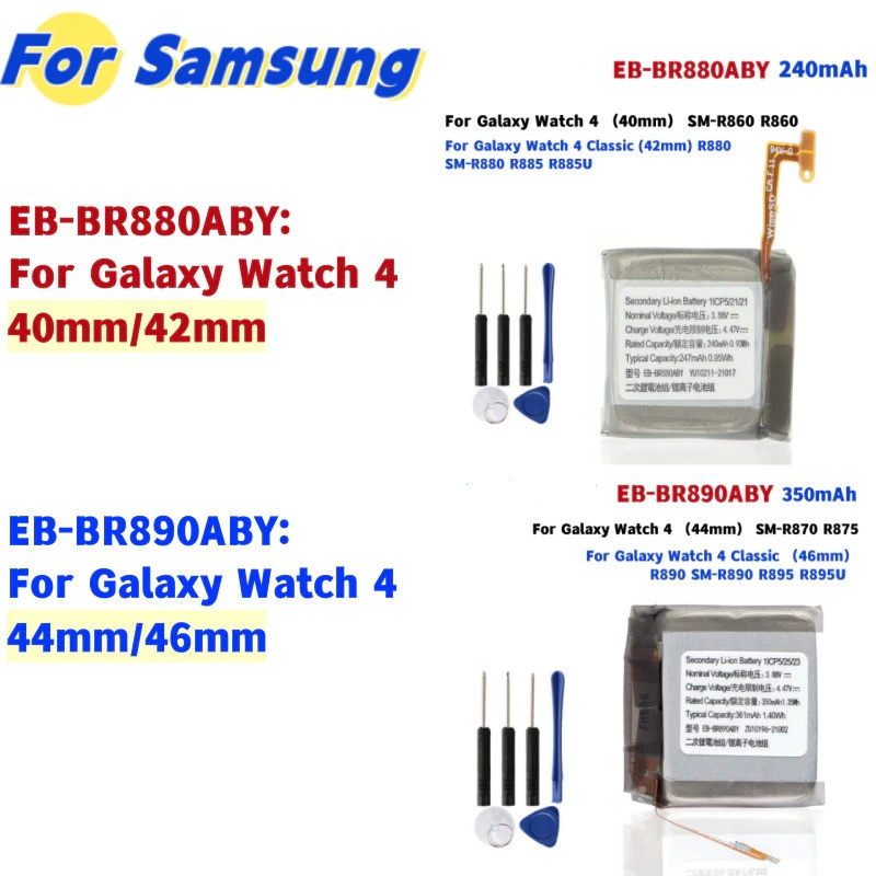 Samsung Original Battery For Galaxy Watch 4 Classic 40mm 42mm 44mm 46mm ...