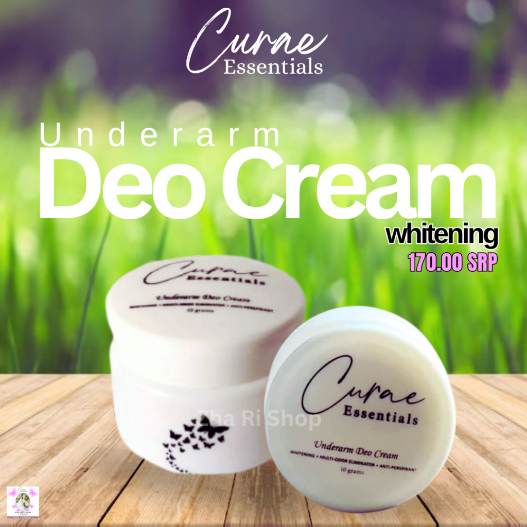 Curae Essentials Under arm Whitening Deo Cream 10g | Shopee Philippines