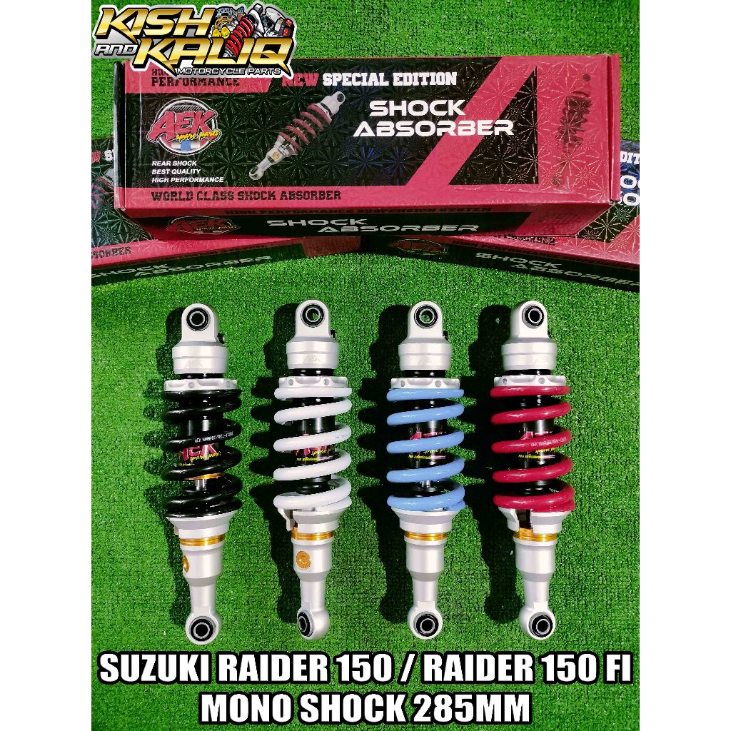 AEK MONO SHOCK 285MM 100% THAILAND MADE FOR SUZUKI RAIDER 150 / RAIDER ...