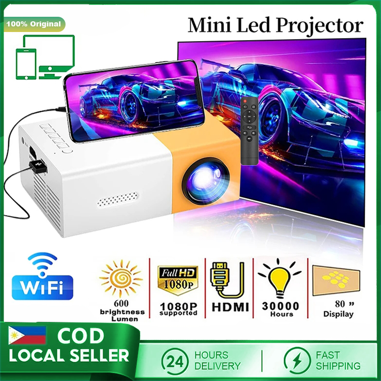 Mini Portable Projector Y300 Phone Laptop LCD Small Projector Home ...