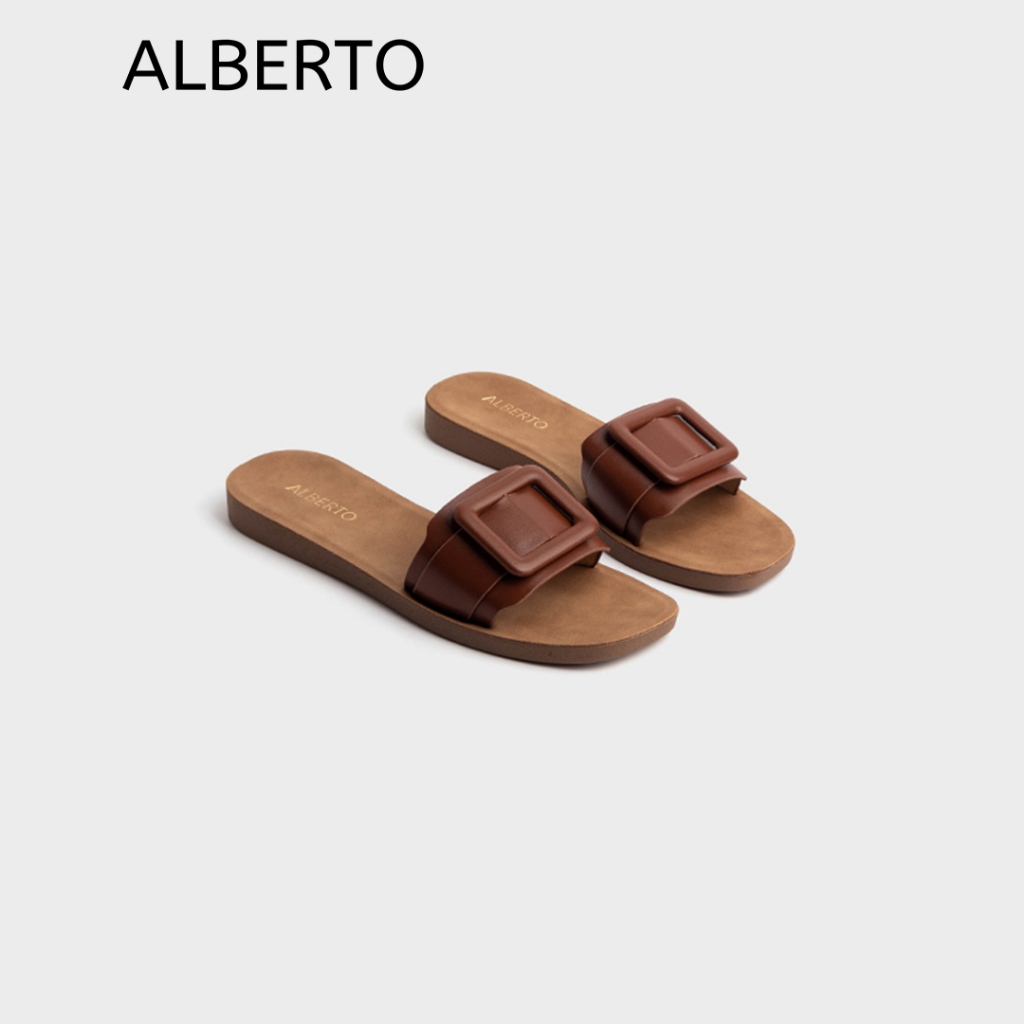 ALBERTO Women's Addison Flat Sandals | Shopee Philippines