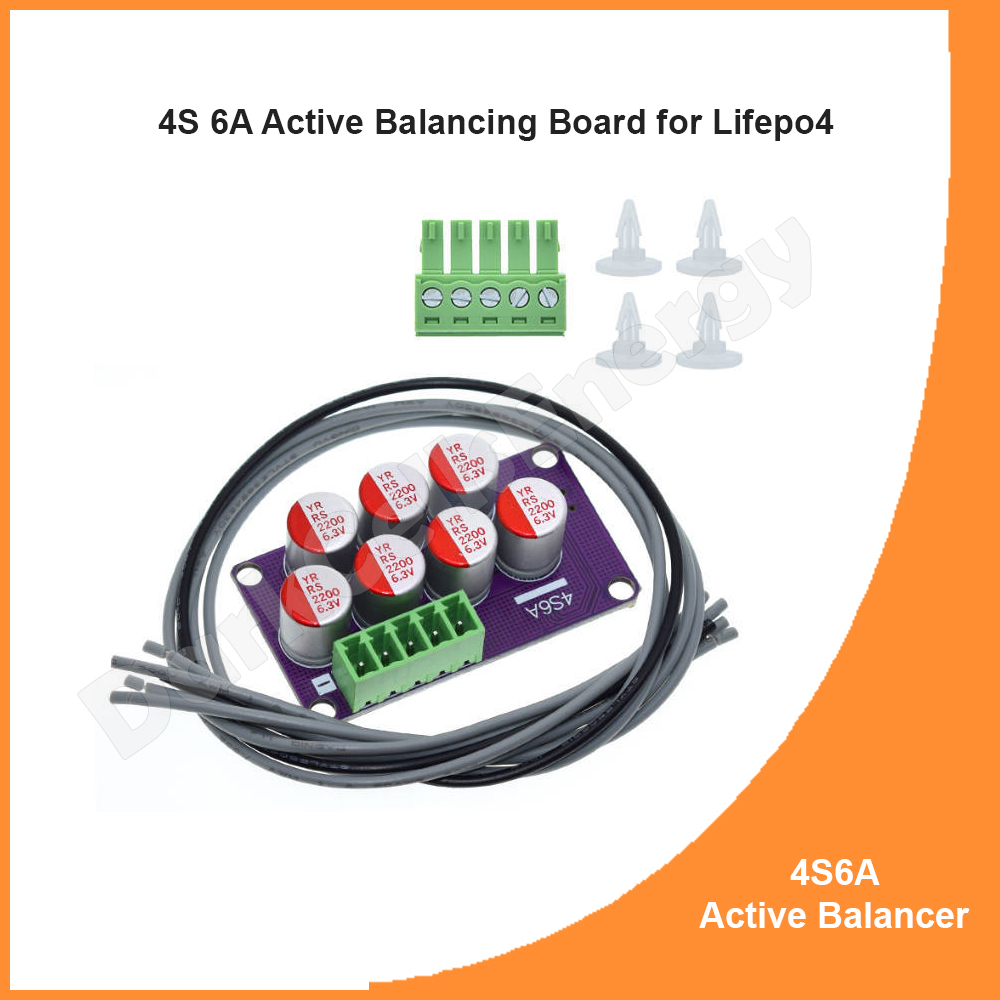 1Pcs 4S 6A Active Balancing Board for Lifepo4, 32650 cells, 32700 cells ...