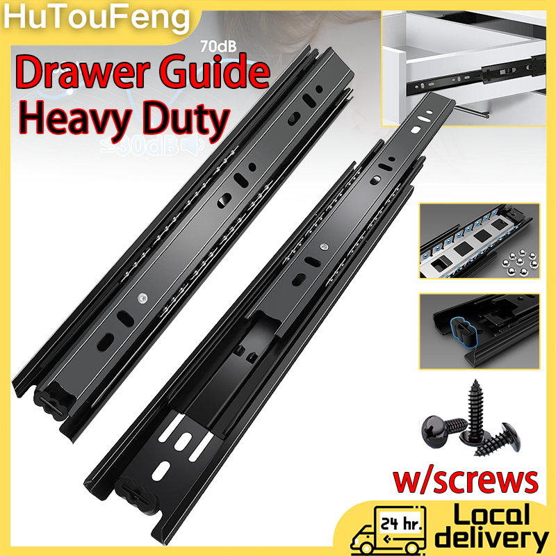 Drawer Guide Heavy Duty Full Extension Steel Ball Bearing, Drawer Slide ...