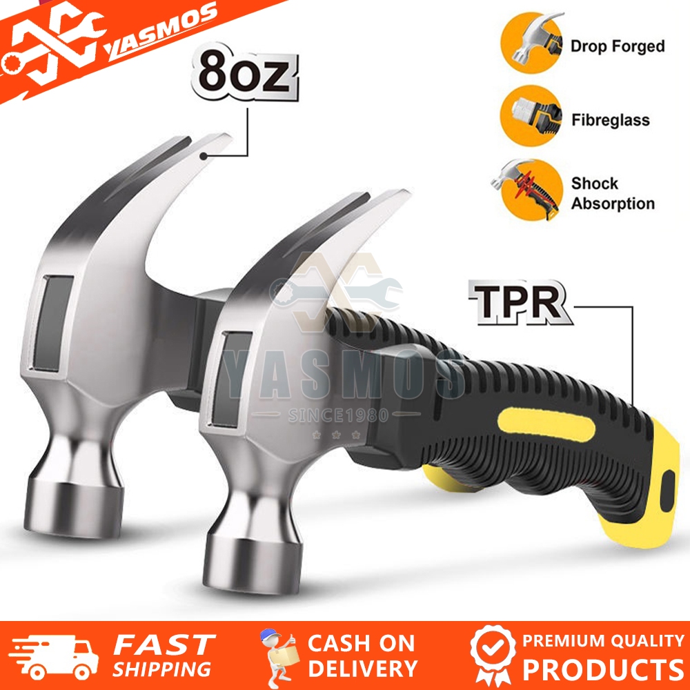 16CM Mini Claw Hammer Hand Tool / High Carbon Steel Hammer TRP Handle ...