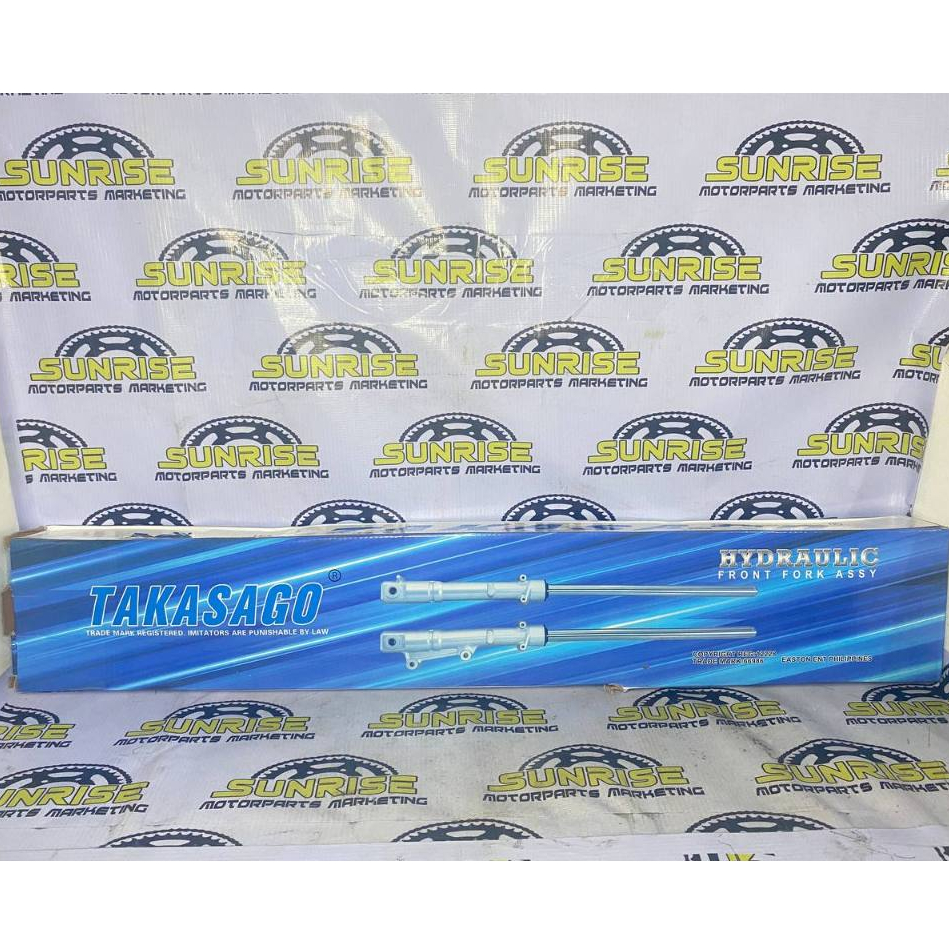 TAKASAGO BRAND FRONT FORK ASSEMBLY WITH TUBE SILVER FOR XRM125, CT100 ...