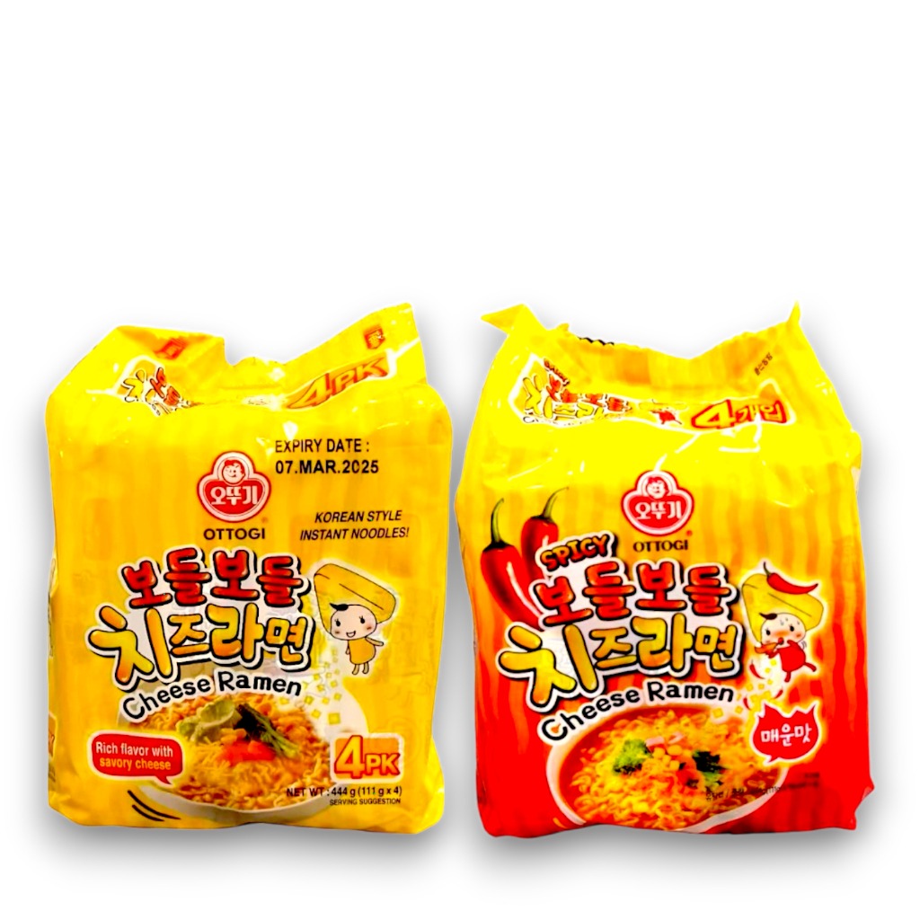 Ottogi Cheese Ramen - Original / Spicy - 444g (111gx4) - 4pcs/pck | Shopee Philippines